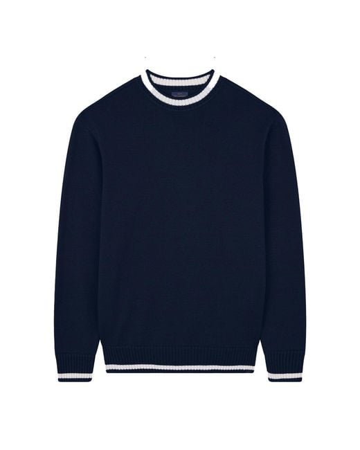 Paul & Shark Soft Cool Touch Wool Crewneck Sweater in Blue for Men ...