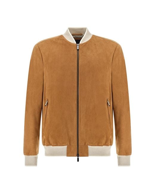 Paul & Shark Bomber Jacket in Brown for Men | Lyst UK