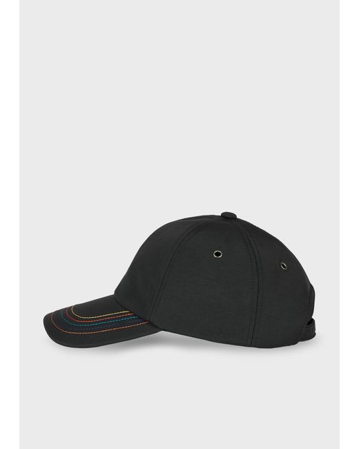Paul Smith 'Artist Stitch' Baseball Cap in Black for Men | Lyst