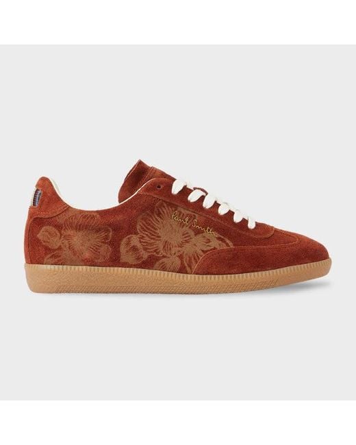 Paul Smith Rust 'Como' Suede Trainers in Brown | Lyst UK
