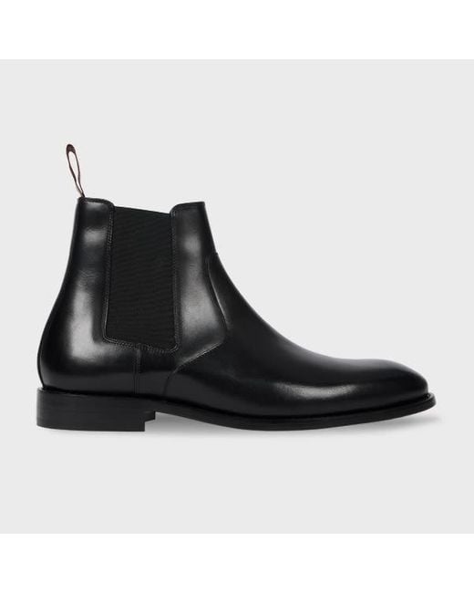Paul Smith Leather 'Lawson' Boots in Black for Men | Lyst