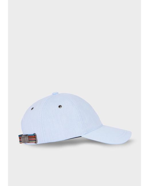 Paul Smith Light Linen Cap in Blue for Men | Lyst