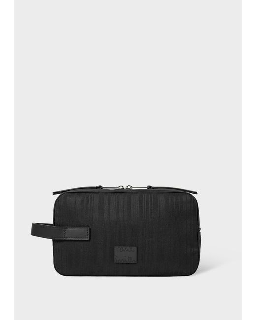 Paul Smith 'Shadow Stripe' Wash Bag in Black for Men | Lyst