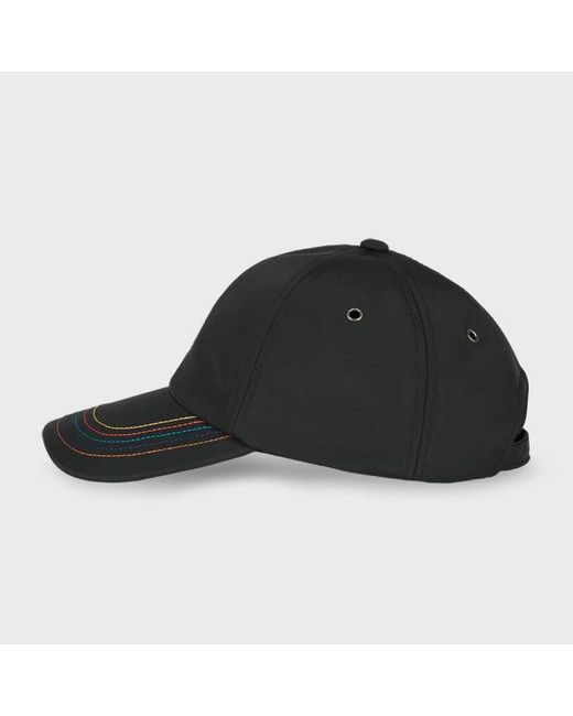 Paul Smith 'Artist Stitch' Baseball Cap in Black for Men | Lyst