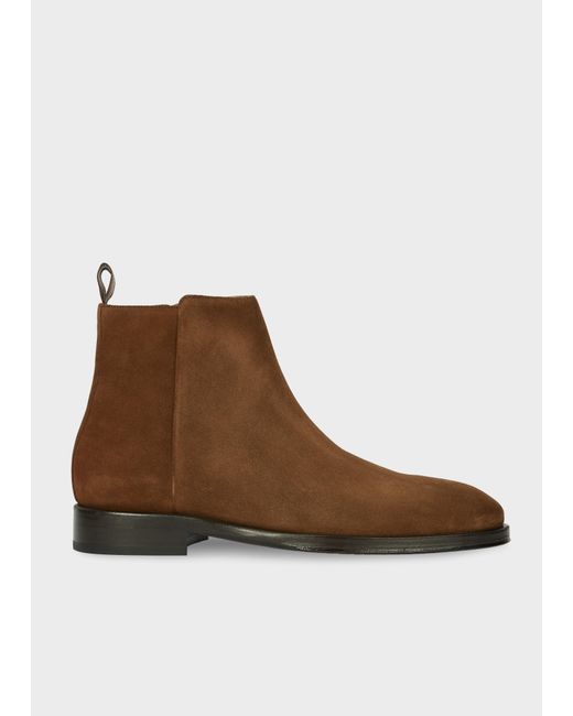 Paul Smith Tan Suede 'Bronson' Boots in Brown for Men | Lyst UK