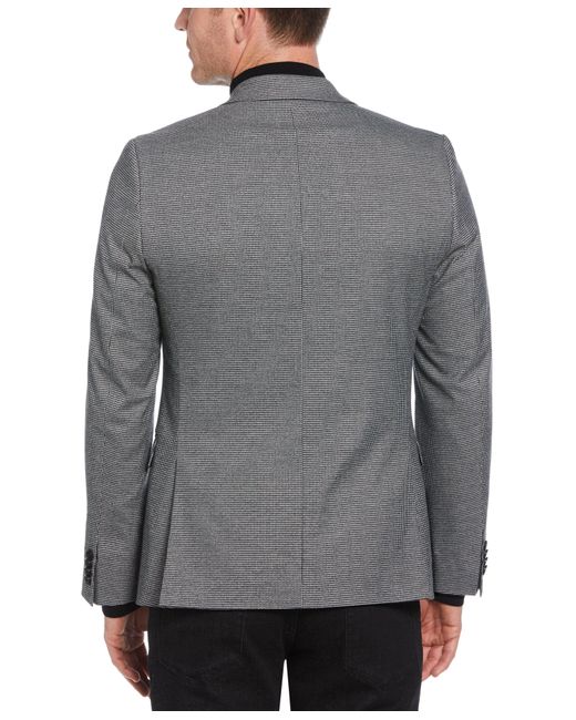 Perry Ellis Skinny Fit Gingham Peak Lapel Sport Coat in Gray for Men | Lyst