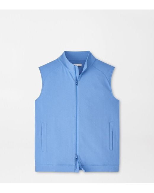 Peter Millar Cradle Piquã Performance Full-Zip Gilet in Blue for Men ...