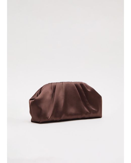 Phase Eight Satin Bag in Brown | Lyst UK