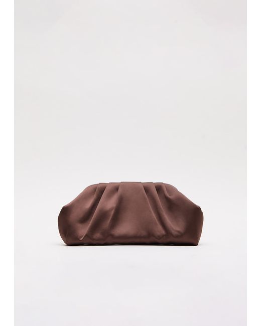 Phase Eight Satin Bag in Brown | Lyst UK