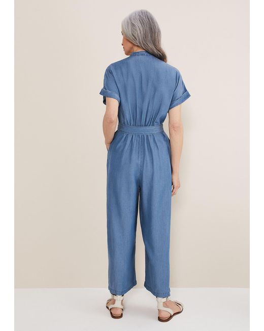 Phase Eight Lyla Wide Leg Jumpsuit in Blue | Lyst UK