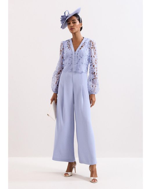 Phase Eight Petite Winona Jumpsuit in Blue | Lyst UK