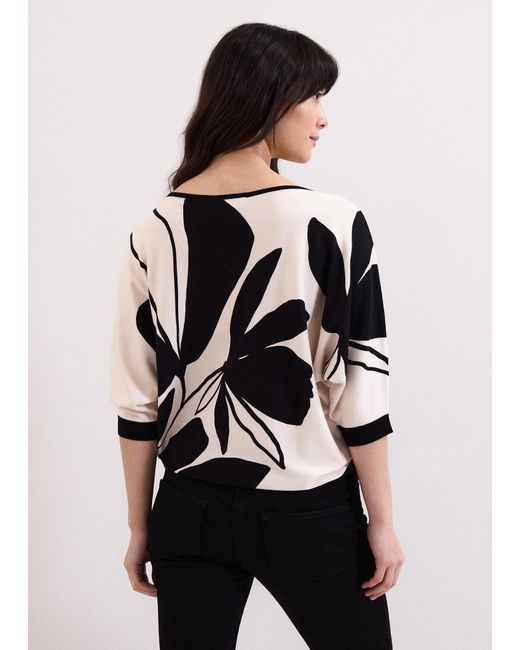 Phase Eight Faith Floral Jumper in White | Lyst UK