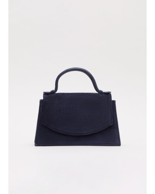 Phase Eight Suede Top Handle Bag in Blue | Lyst UK