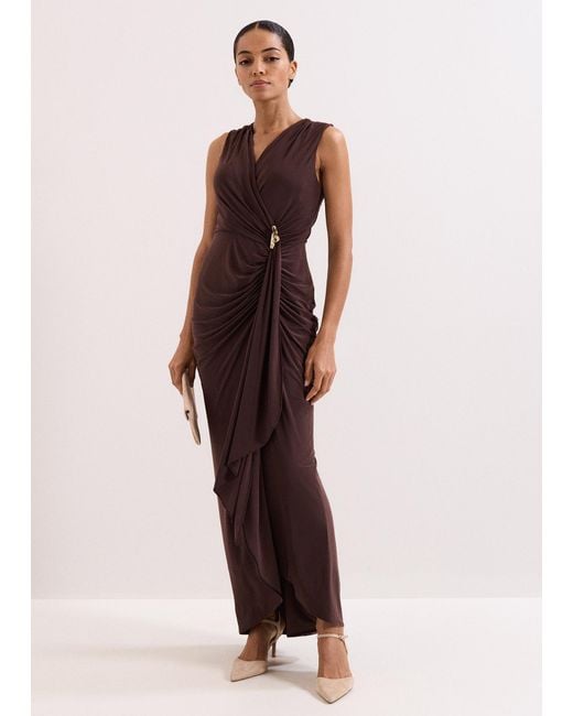 Phase Eight Delaney Maxi Dress in Brown | Lyst UK