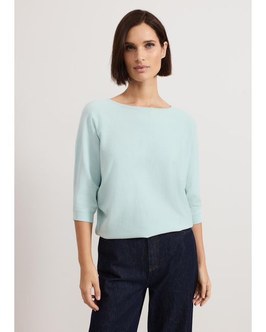 Phase Eight Cristine Batwing Knitted Jumper in Green | Lyst UK