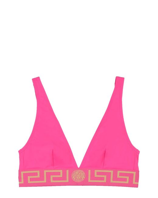 Versace Synthetic Triangle Bikini Women In Pink Lyst