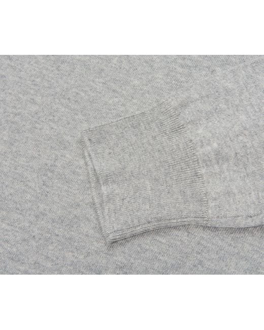 Polo Ralph Lauren Heather Knitted Ls Polo in Grey for Men | Lyst UK