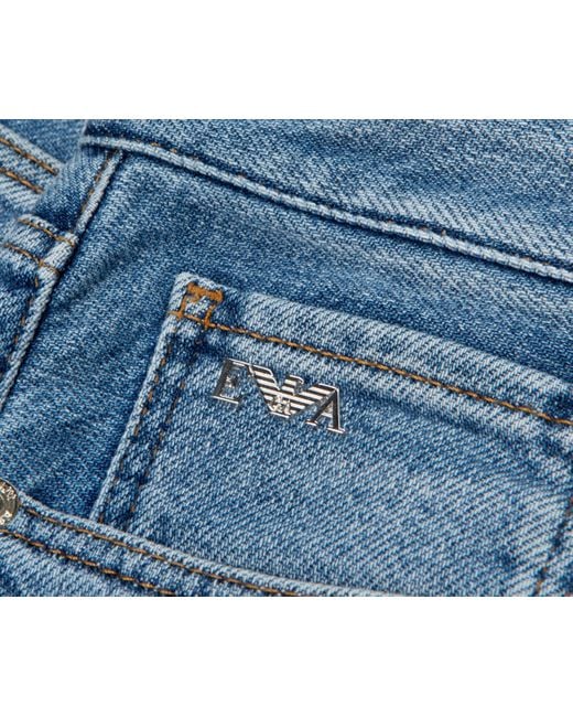 Emporio Armani J75 Slim Fit Denim Jeans Light Blue for Men | Lyst UK