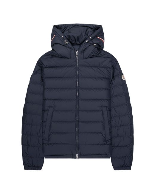 Moncler Vermeille Detailed Hood Puffer Coat in Blue for Men | Lyst UK