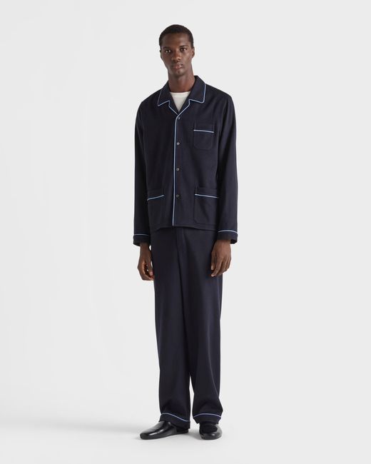 Prada Cashmere Pajamas in Blue for Men | Lyst UK