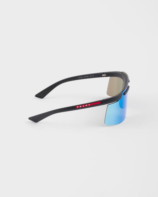 Prada Linea Rossa Active Sunglasses in Blue for Men | Lyst UK