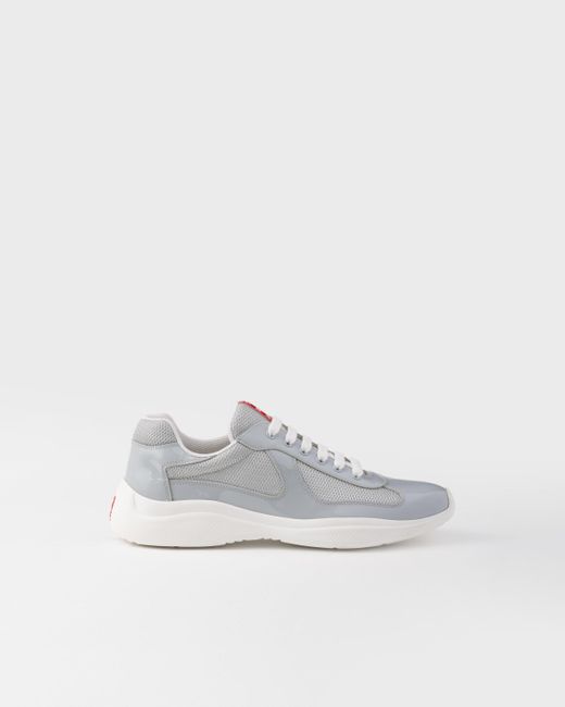 Prada America'S Cup Logo-Patch Sneakers in White for Men | Lyst