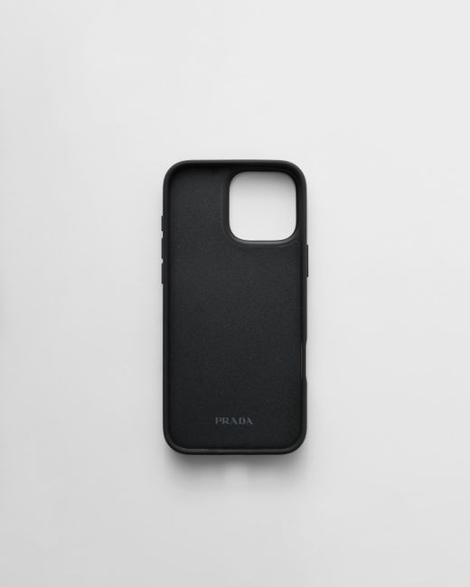 Prada Studded Cover For Iphone 16 Pro Max in Gray | Lyst