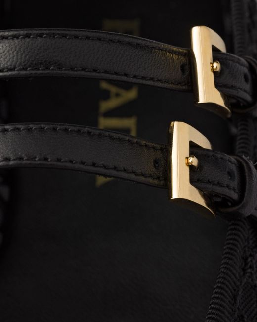 Prada Mesh Fabric Ballerinas in Black | Lyst