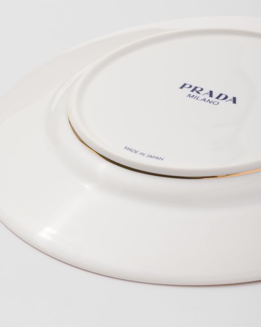 Prada Porcelain Dinner Plate in White | Lyst