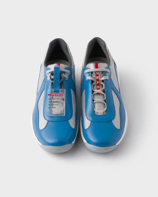 Prada America's Cup Original Sneakers, Size 11,5 in Blue for Men | Lyst