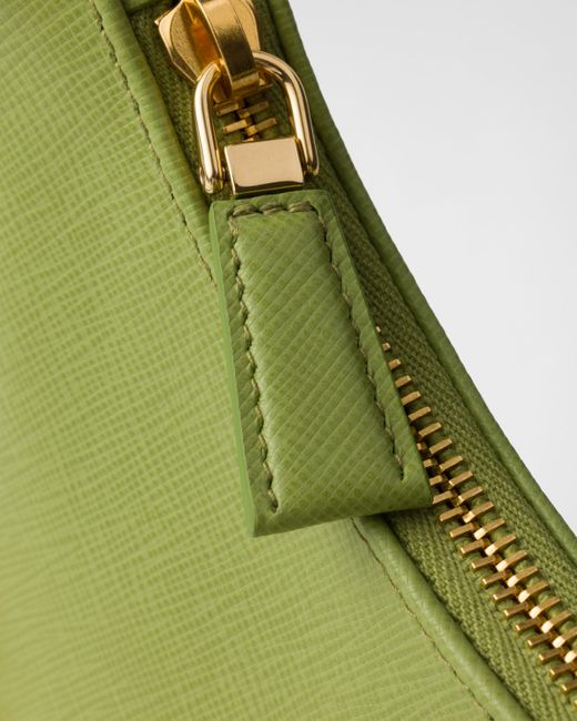 Prada Re-Edition Saffiano Leather Mini-Bag in Green | Lyst