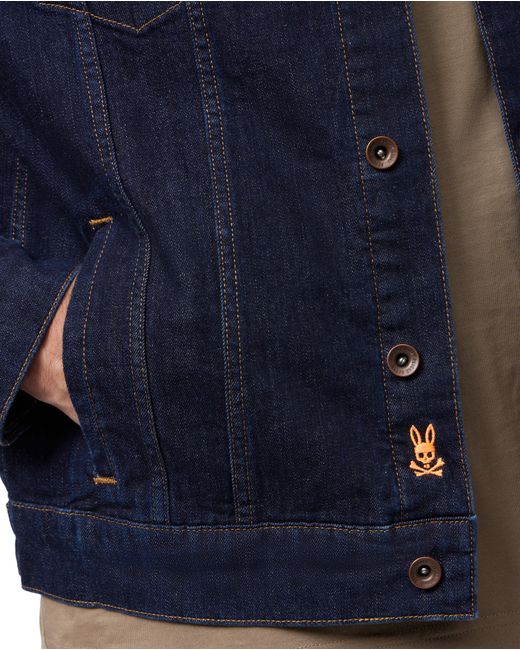 Psycho Bunny Pathe Denim Jacket in Blue for Men | Lyst