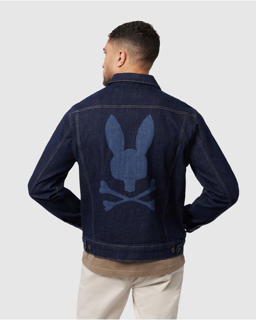 Psycho Bunny Pathe Denim Jacket in Blue for Men | Lyst