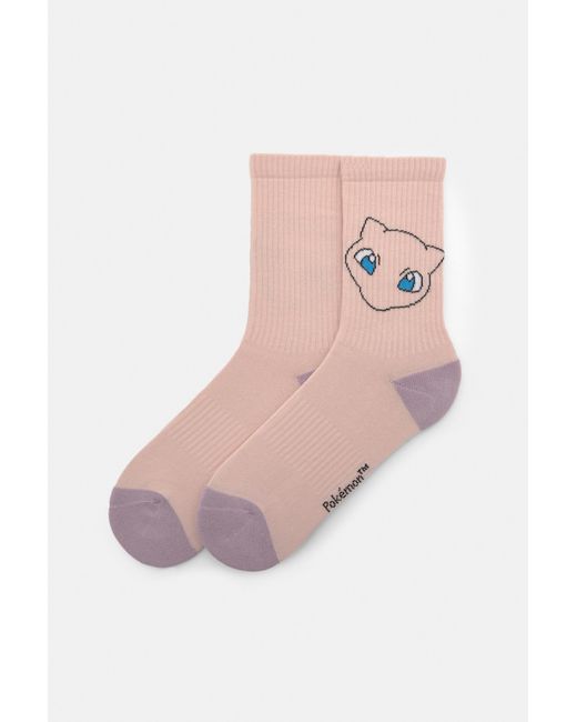 Pull&Bear Pokémon Mew Socks in Pink for Men | Lyst UK