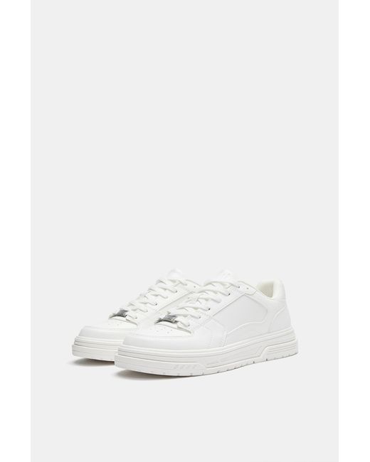 Pull&Bear Basic Trainers in White for Men | Lyst UK