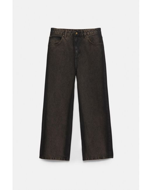 Pull&Bear Relaxed Fit Baggy Jeans in Black for Men | Lyst UK