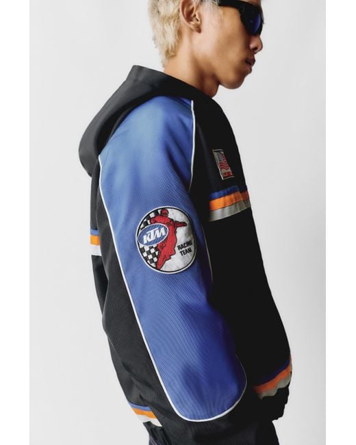 Pull&Bear Ktm Jacket With Hood in Blue for Men | Lyst UK