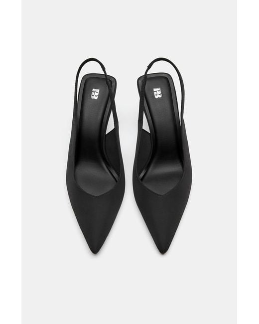 Pull&Bear Nylon High-Heel Shoes in White | Lyst UK