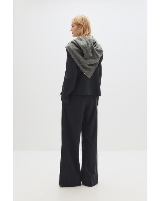 Pull&Bear Pinstripe Smart Trousers in Blue | Lyst UK