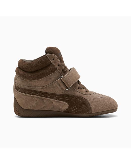 PUMA Speedcat Wedge Sneakers Totally Taupe/Chocolate in Brown | Lyst UK