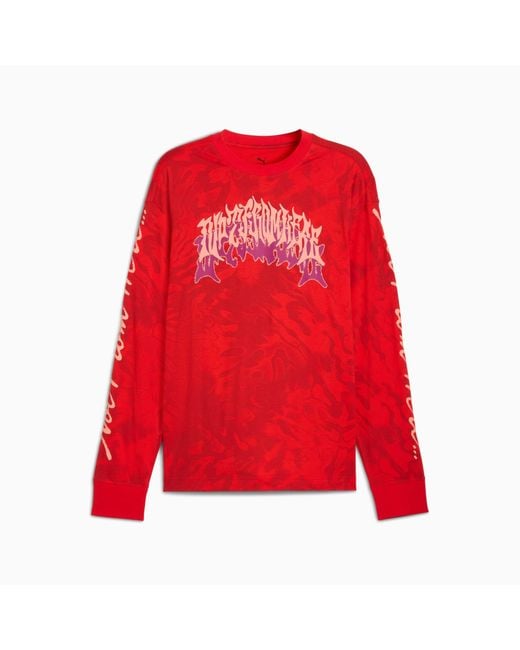 PUMA Lamelo Ball Supernova Oversized T-Shirt in Red for Men | Lyst UK