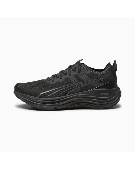 PUMA Foreverrun Nitro Knit Running Shoes in Black | Lyst UK