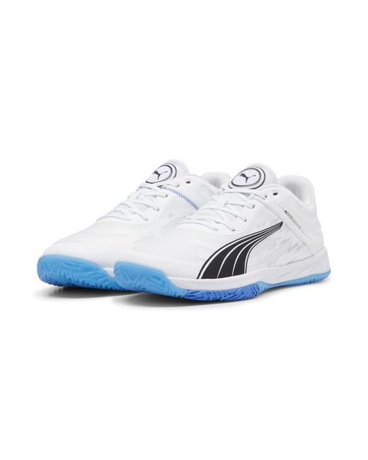 PUMA Accelerate Turbo Indoor Shoes in White for Men | Lyst