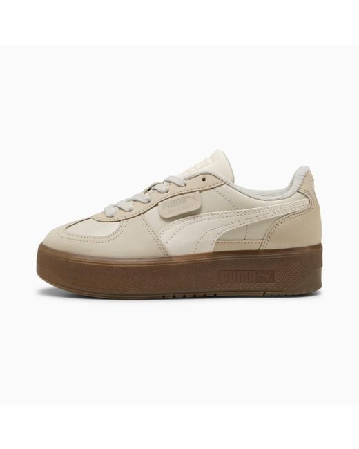 PUMA Palermo Elevata Prm Sneakers Desert Dust/Haute Coffee in Natural | Lyst UK