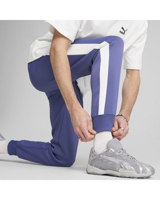 PUMA T7 Always On Track Pants in Blue for Men | Lyst