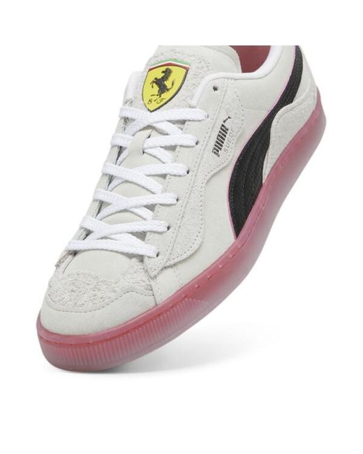 PUMA Scuderia Ferrari Suede Trippy Sneakers in White | Lyst