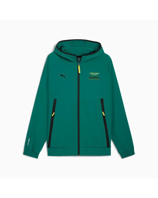 PUMA X Aston Martin Aramco F1 Team Tech Jacket in Green for Men | Lyst UK