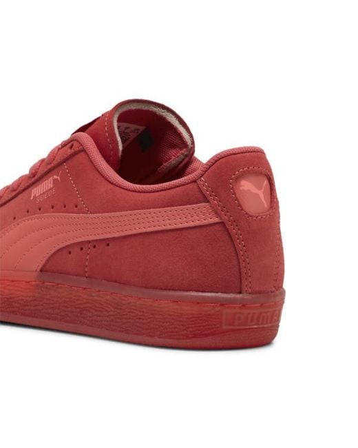 PUMA Suede Classic Translucent Sneakers in Red | Lyst