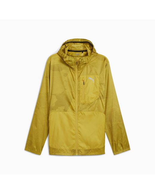 PUMA Seasons Running Jacket in Yellow for Men | Lyst UK