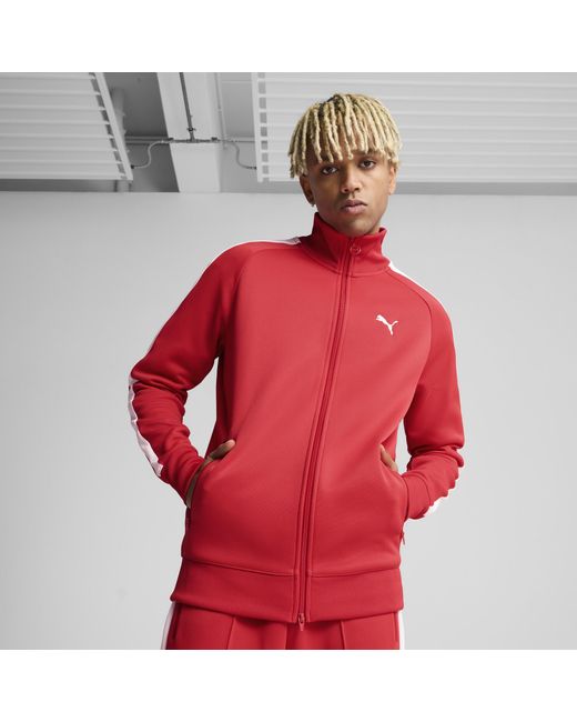 PUMA T7 Track Jacket in Red for Men | Lyst